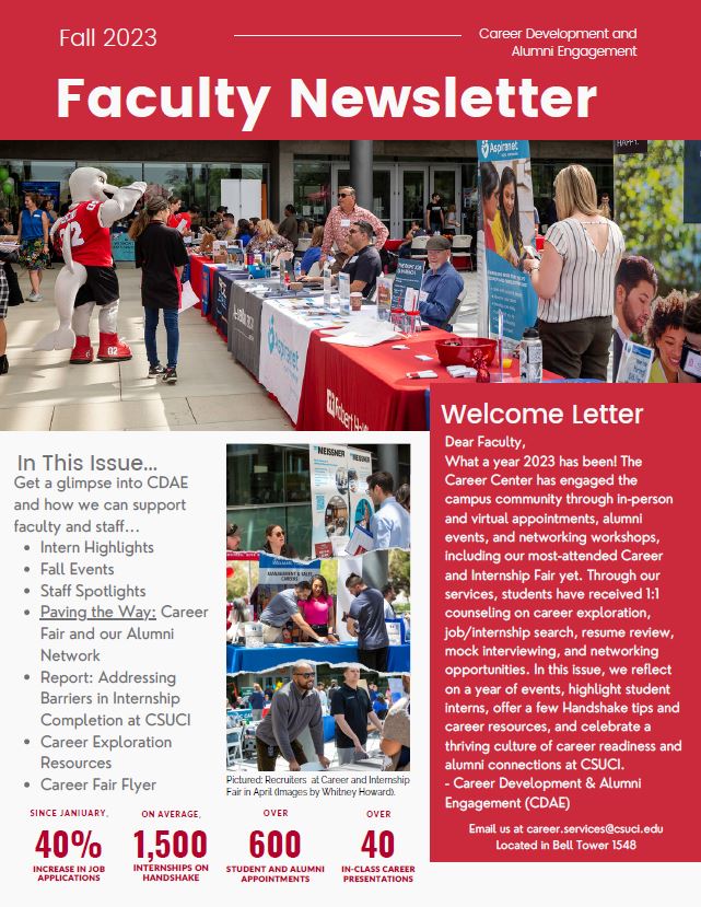 Faculty & Staff Resources - Career Development Services - CSU Channel ...