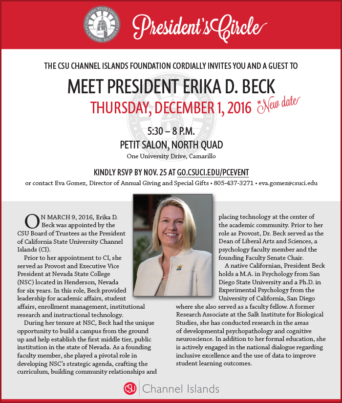 Meet President Erika D. Beck